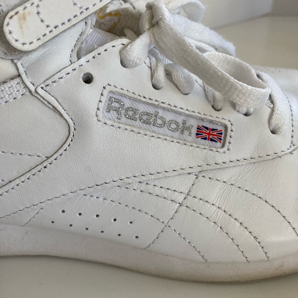 Reebok Classic White Leather Lace Up And Velc. Women’… - Gem
